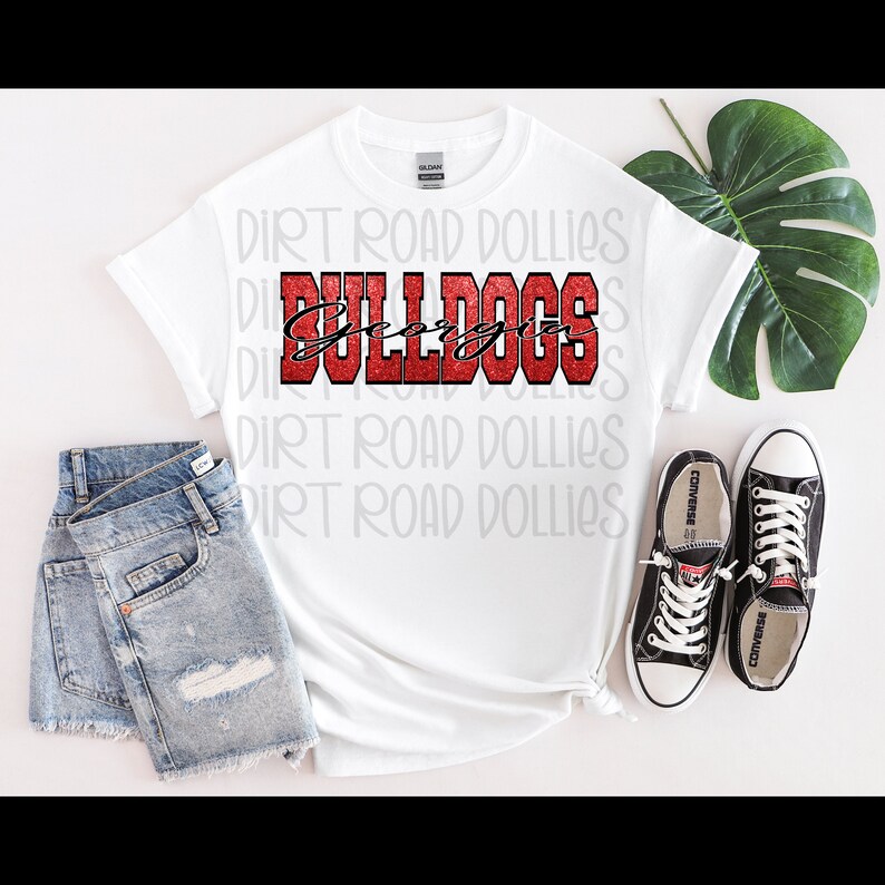 Glitter Georgia Bulldog Bundle Png - Etsy