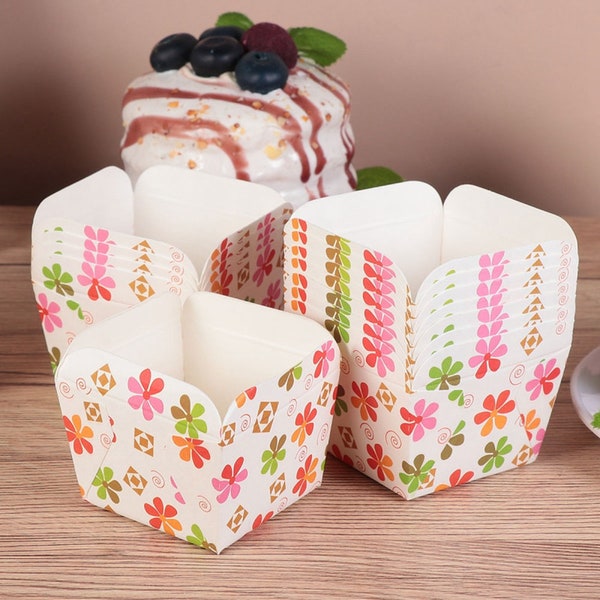 Square Cupcake Cups - Etsy