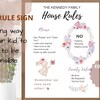 Editable House Rules for Kids, House Rule Wall Art, Family Rule Wall ...