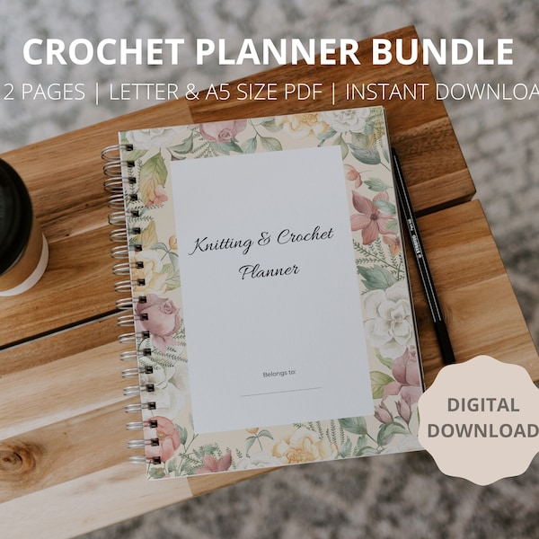 Crochet Planner Template - Etsy