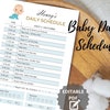Editable Baby Schedule Template, Daily Schedule Printable, Baby Routine ...