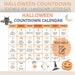 Editable Halloween Countdown Calendar Printable, Personalized Halloween ...