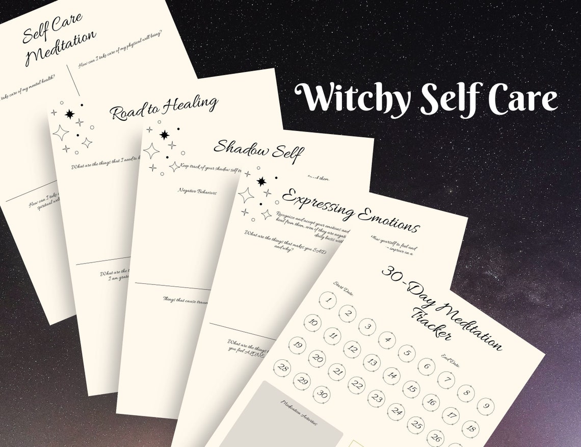 Modern Witch Planner Printable 2023, Witchcraft Planner, Witchy Self ...