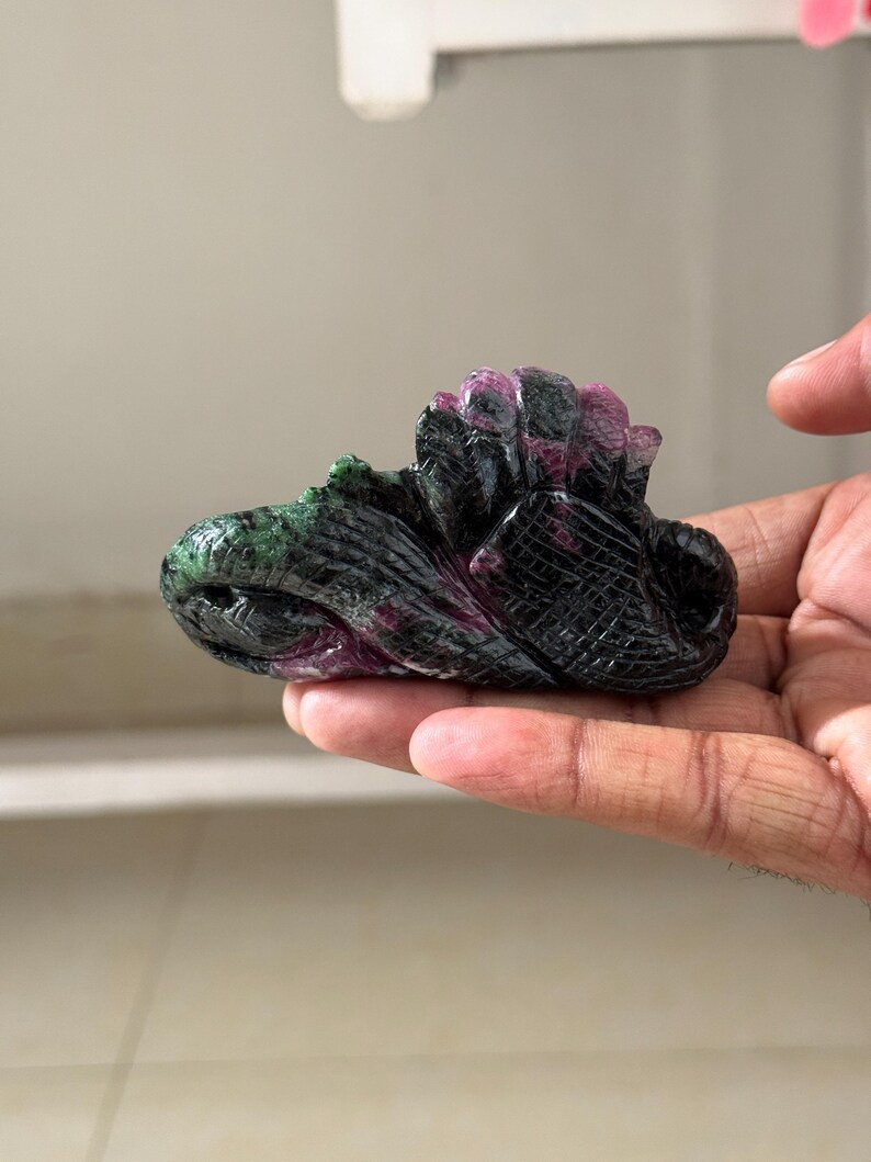 Hand Carved Ruby Vishnu Lakshmi Statue - Hindu Idol Temple Decor - Etsy