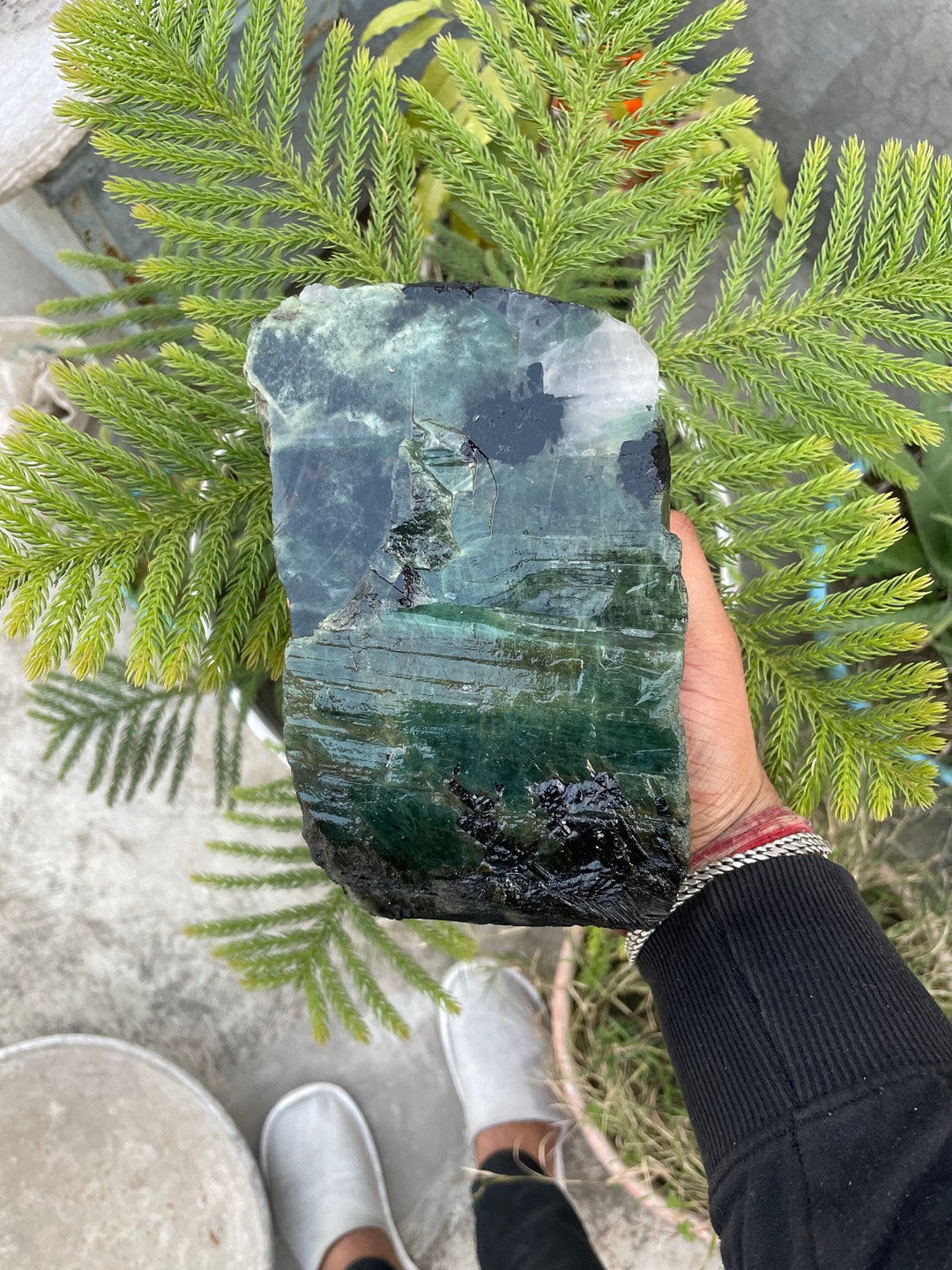 Natural Emerald Raw Emerald Rough Crystal Large Deep Green Natural ...