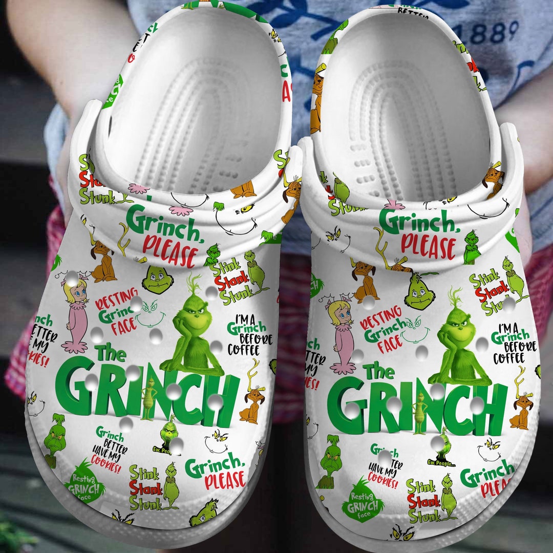 Die Grinch Clogs Grinch Sommer Crocs Grinch Frauen Männer - Etsy.de