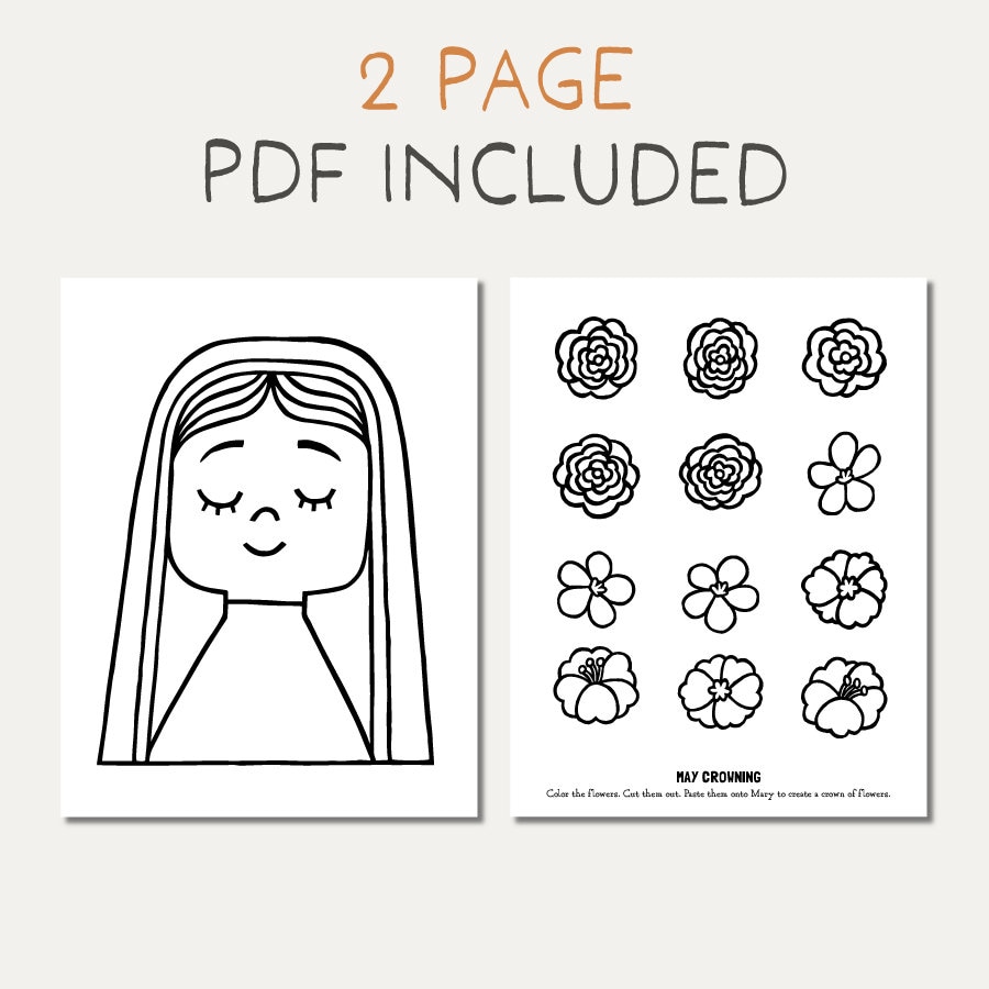May Crowning Activity, May Crowning Craft, Printable May Crowning Kit ...