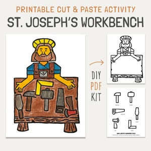 St Joseph Worker Coloring Page, Christian Printables, Saint Joseph ...