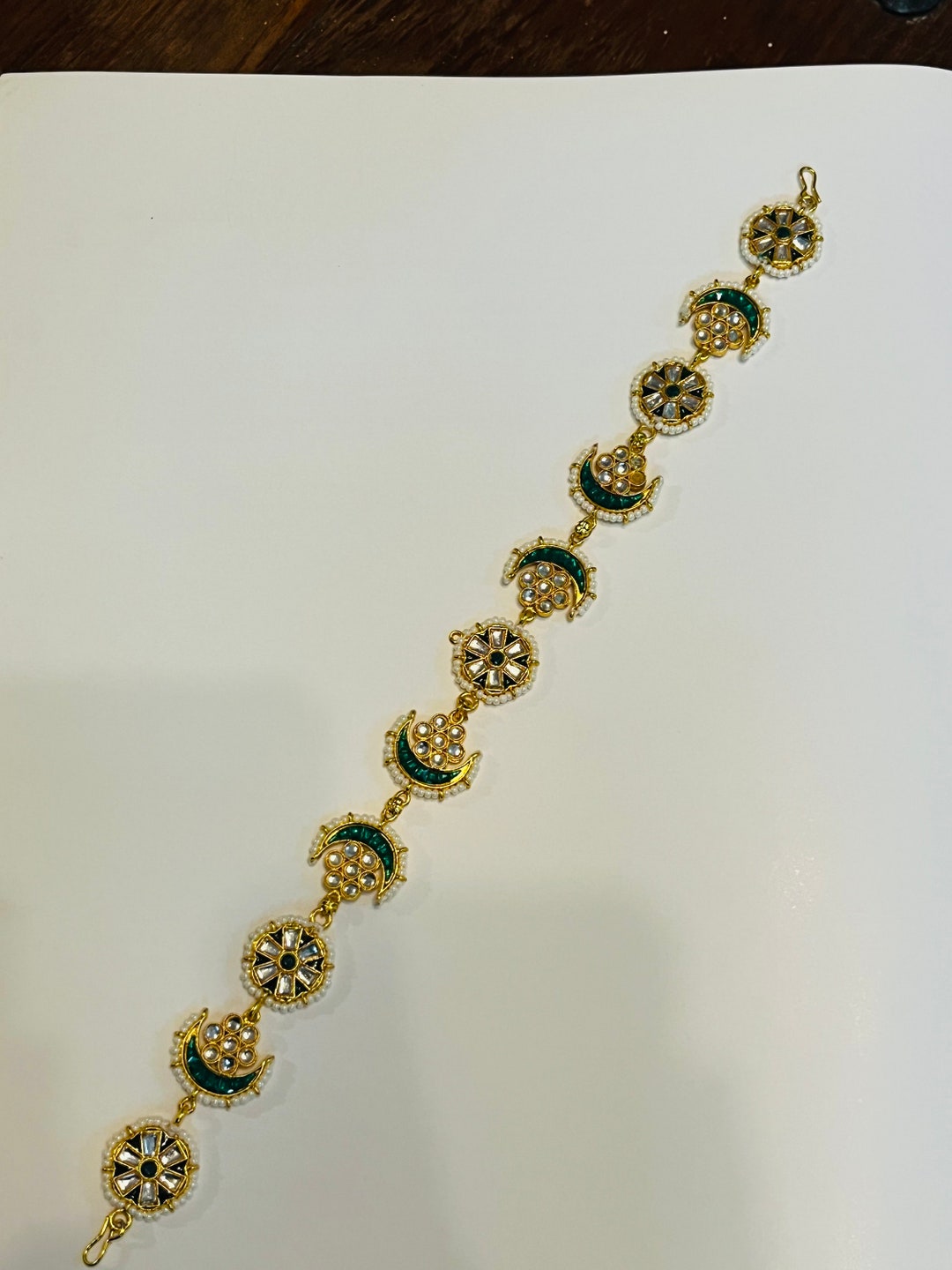 Kundan Matha Patti,kundan Head Band,sheesh Phool,indian Bridal Matha ...