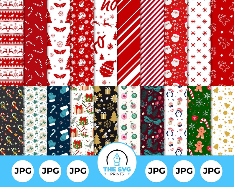 Christmas Digital Paper Mega Bundle 350 Digital Papers - Etsy