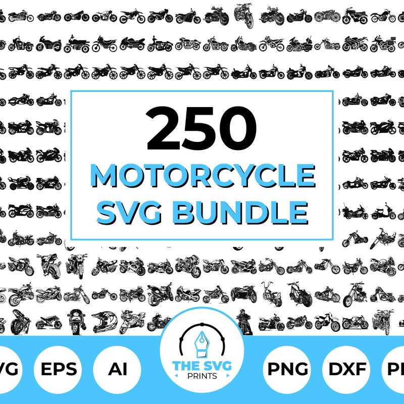 Motorcycle Svg - Etsy