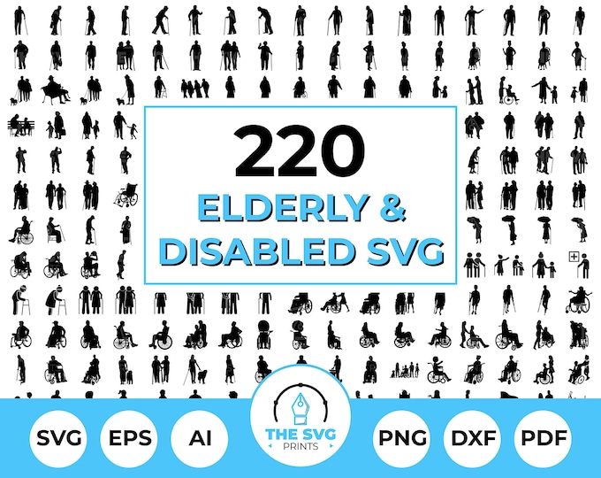 Disabled People Svg, Disabled People Vector, Disabled Svg, Disability ...