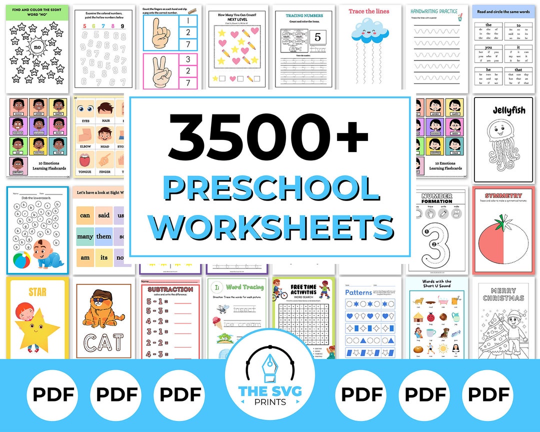 Kindergarten & Preschool Activities, Educational Learning Resources for ...