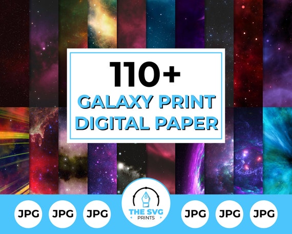 Galaxy Print Digital Paper Bundle 117 Digital Backgrounds - Etsy