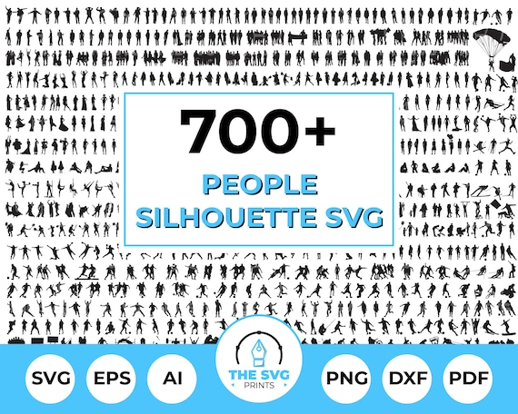 700 People Silhouette SVG Mega Bundle People SVG Mega Pack - Etsy UK