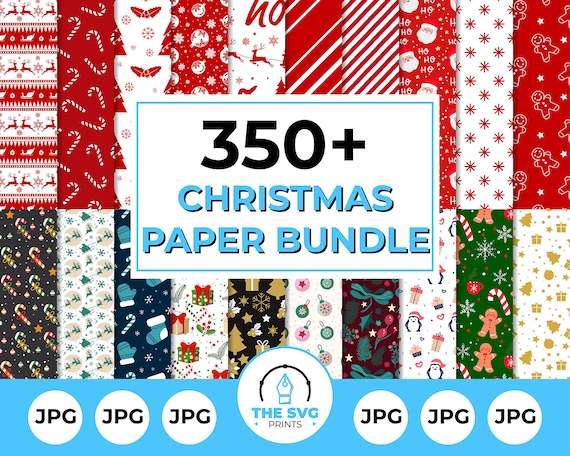 Christmas Digital Paper Mega Bundle 350 Digital Papers - Etsy