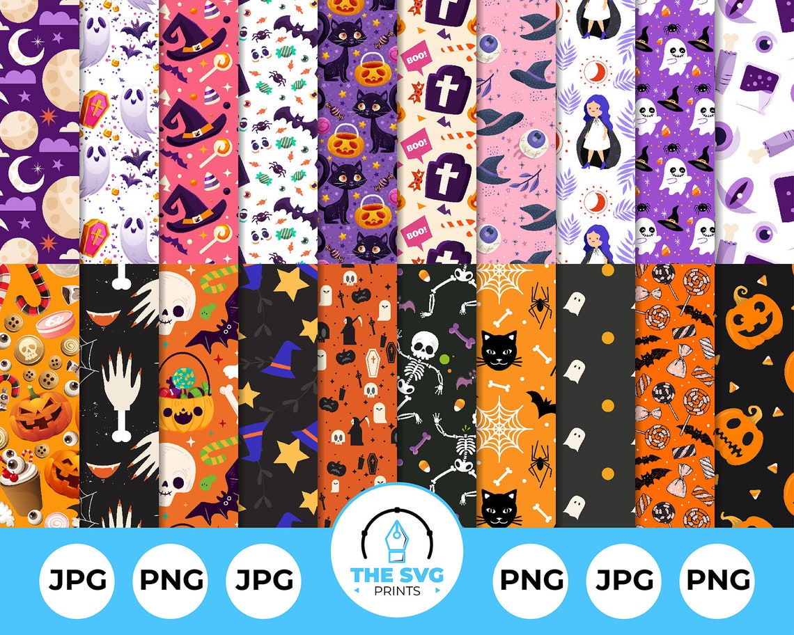 Halloween Digital Paper Mega Bundle 280 Digital Papers - Etsy
