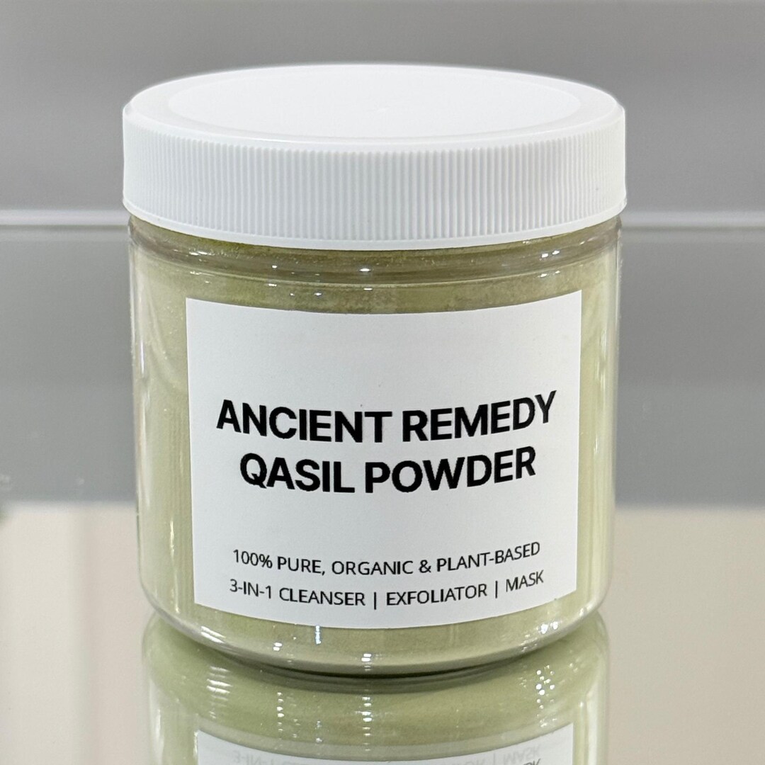 Qasil Powder Face Mask Natural Cleanser Exfoliator for Acne Scars Dark ...