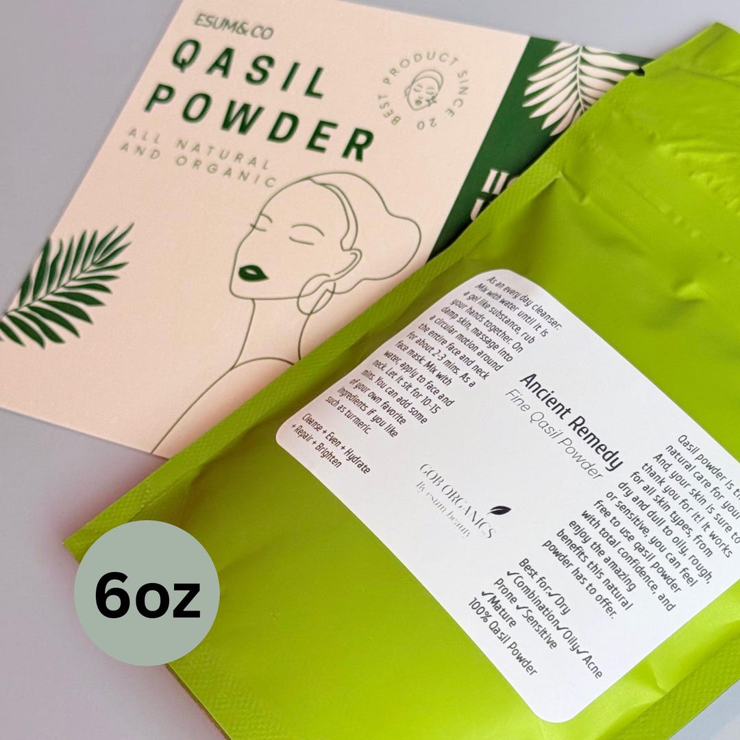 Organic Qasil Powder for Acne Prone & Oily Skin, East African Face Mask ...