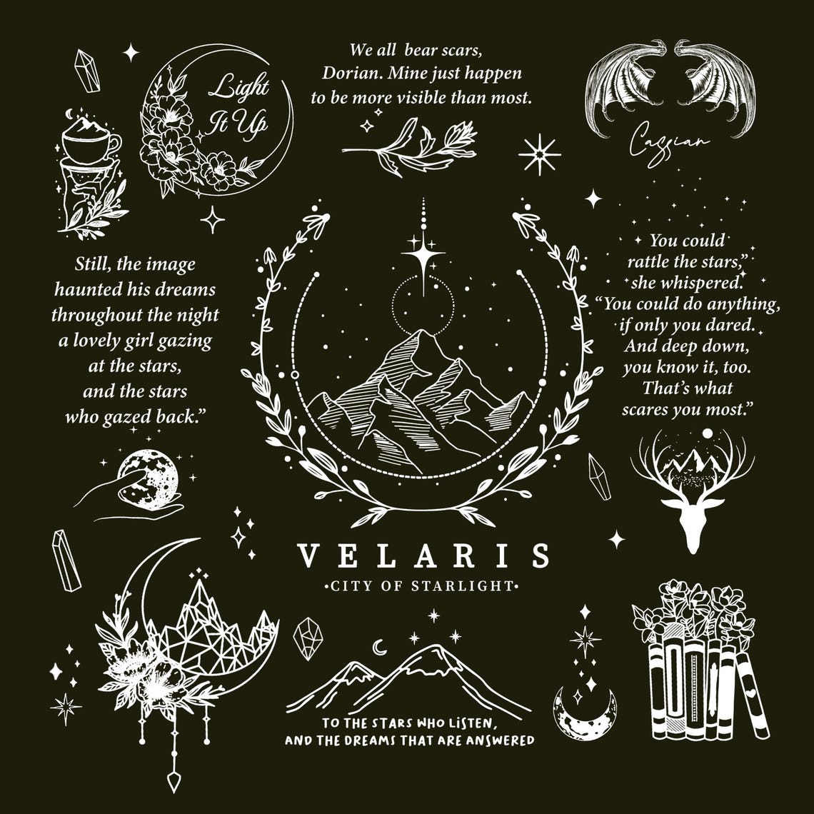 Velaris ACOTAR Merch, to the Stars Who Listen and the Dreams That Are ...