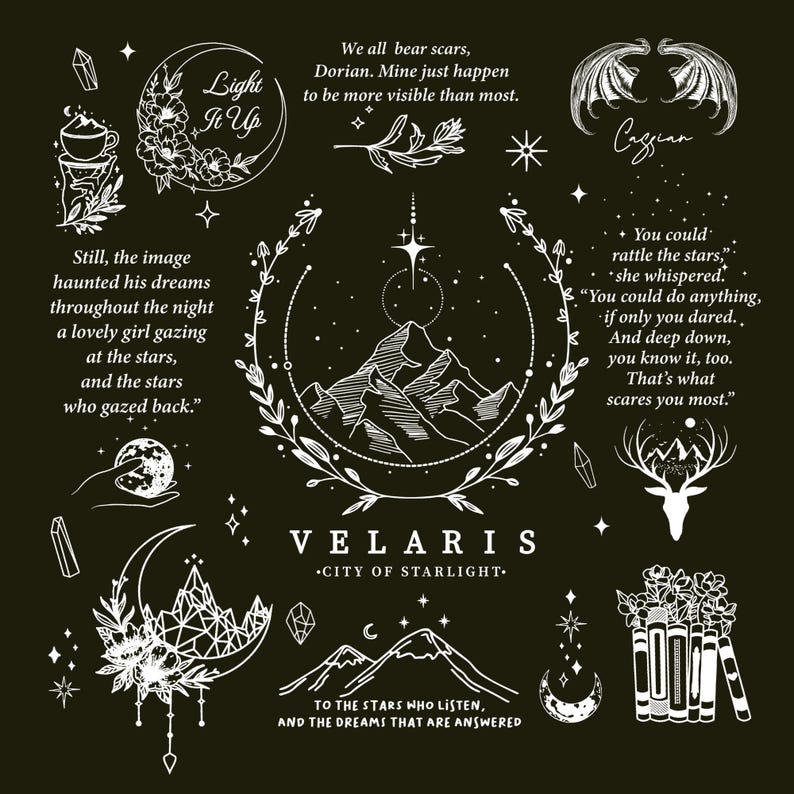 Velaris ACOTAR Merch, to the Stars Who Listen and the Dreams That Are ...