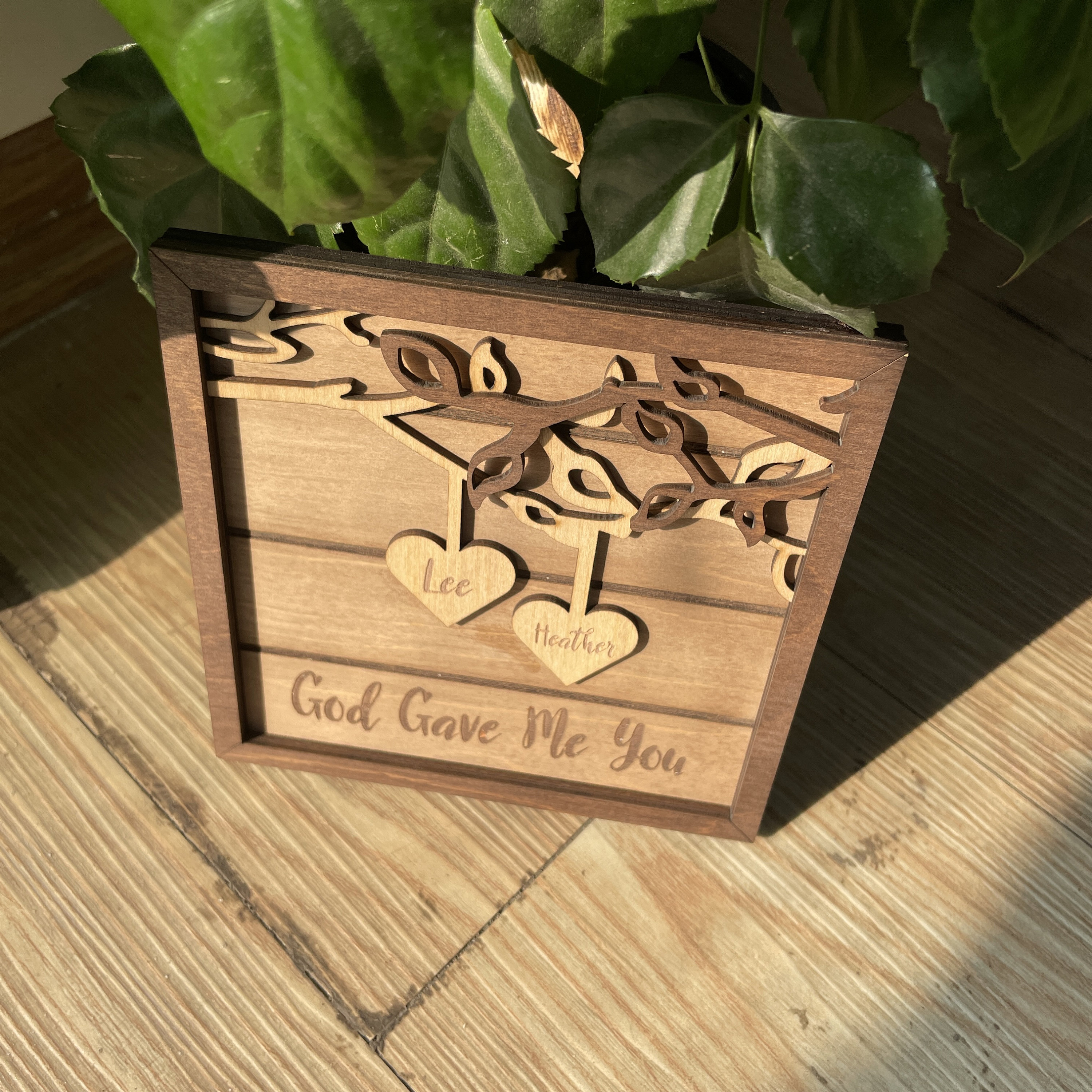 Personalized Wooden Sign | Couples Custom Wood Sign | Anniversary Gift ...