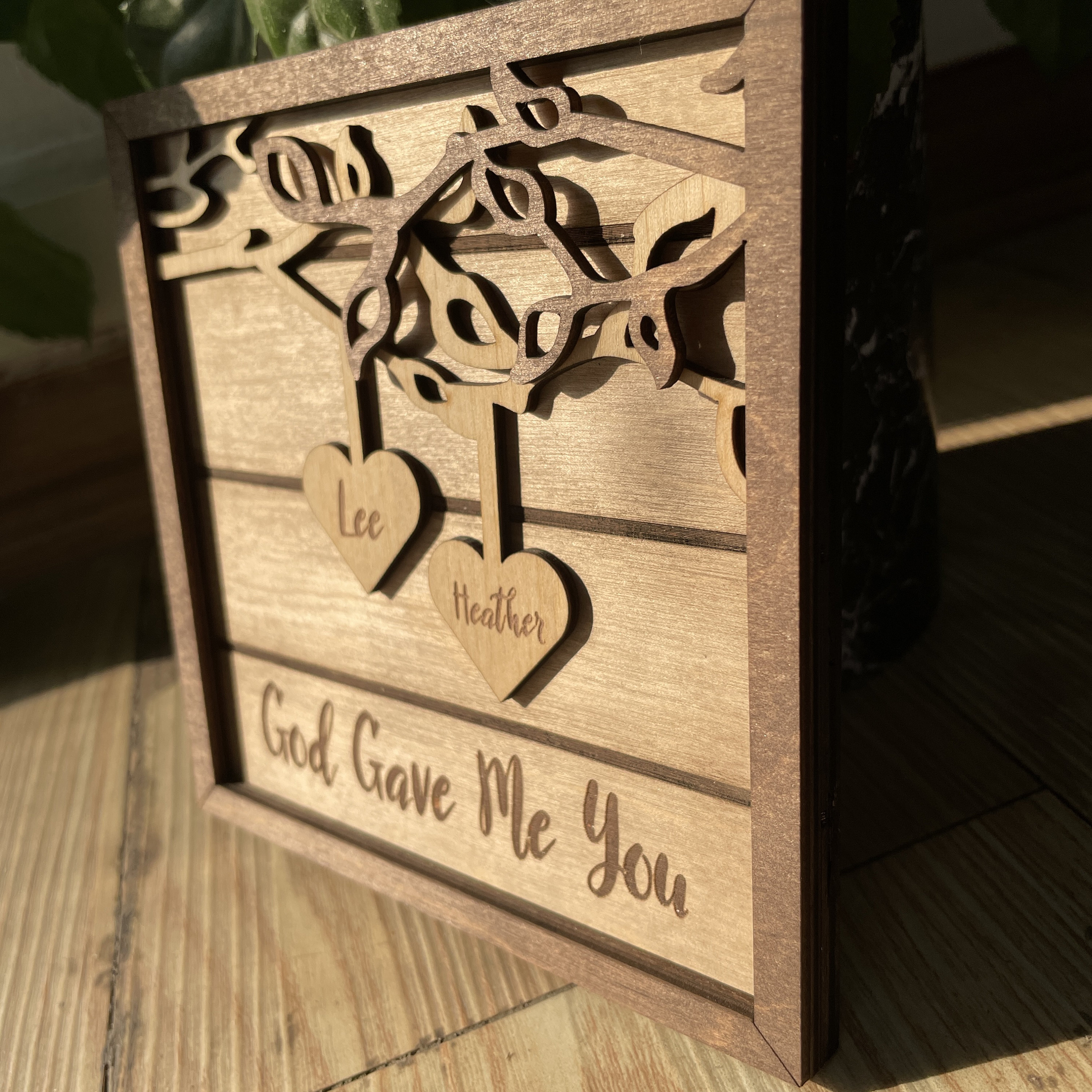 Personalized Wooden Sign | Couples Custom Wood Sign | Anniversary Gift ...