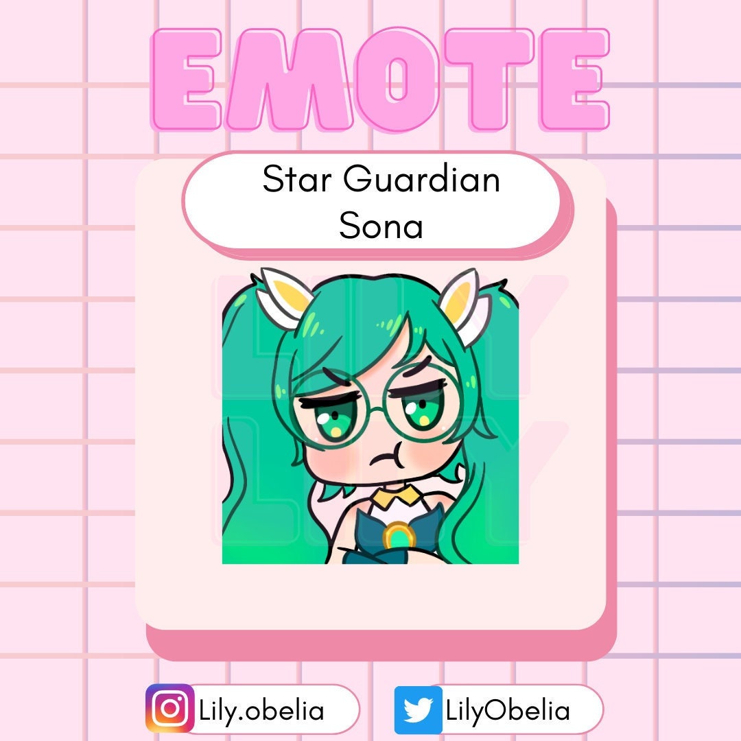 Discord Star Guardian Sona Pout Sticker / Emote - Etsy