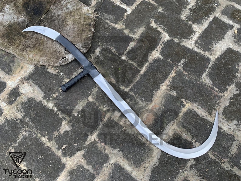 38 Beautiful Custom Handmade Pure D2 Steel Two Handed Double Edge Full ...