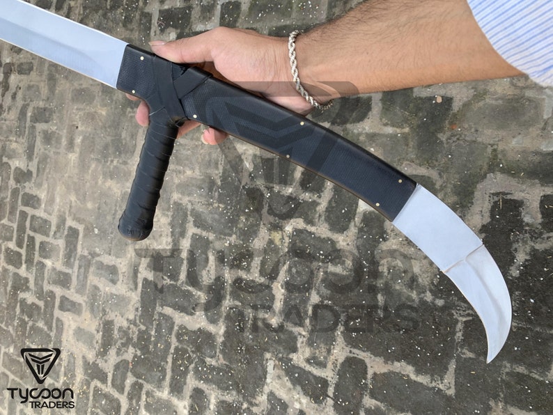 38 Beautiful Custom Handmade Pure D2 Steel Two Handed Double Edge Full ...