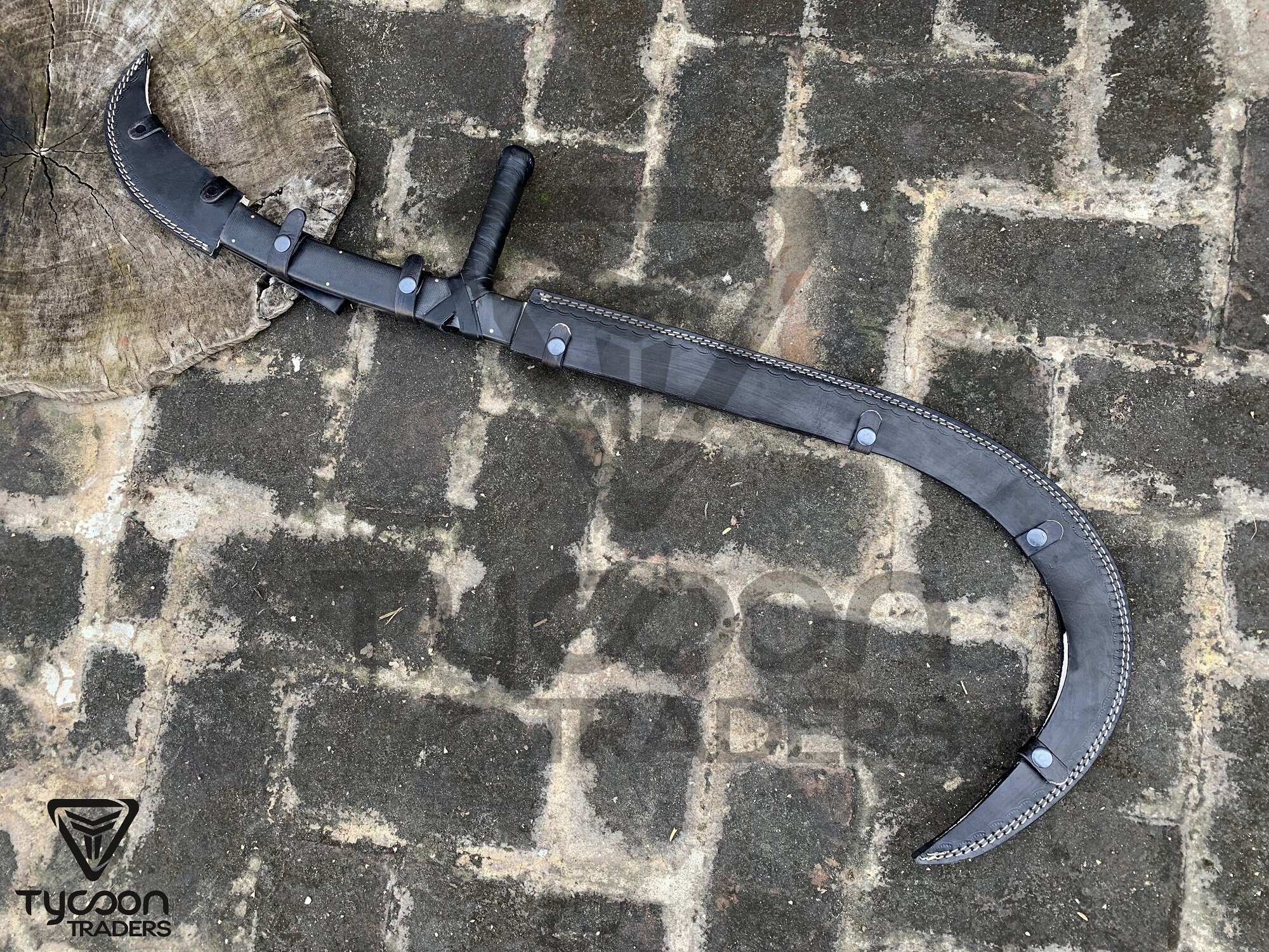 38 Beautiful Custom Handmade Pure D2 Steel Two Handed Double Edge Full ...