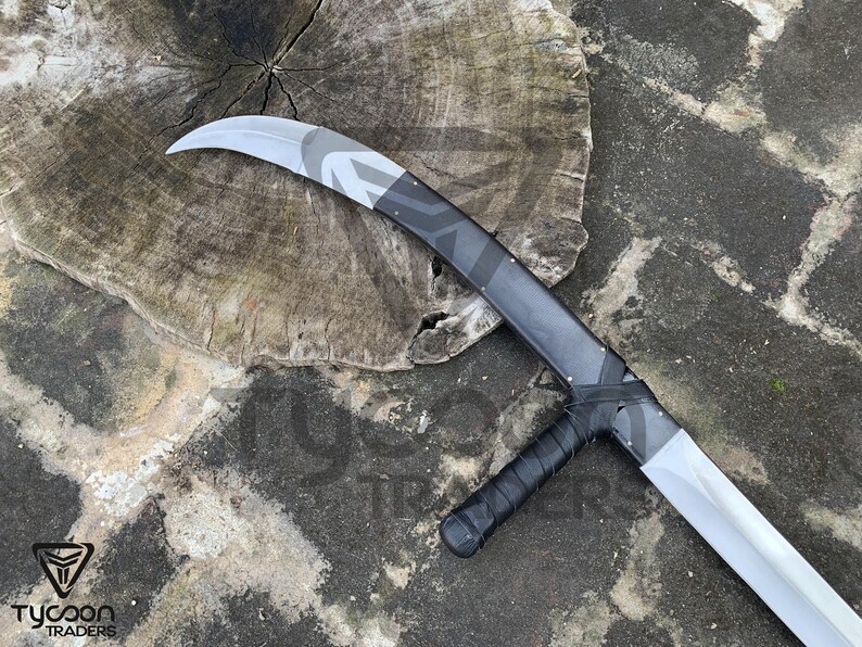 38 Beautiful Custom Handmade Pure D2 Steel Two Handed Double Edge Full ...