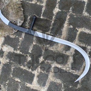 38 Beautiful Custom Handmade Pure D2 Steel Two Handed Double Edge Full ...