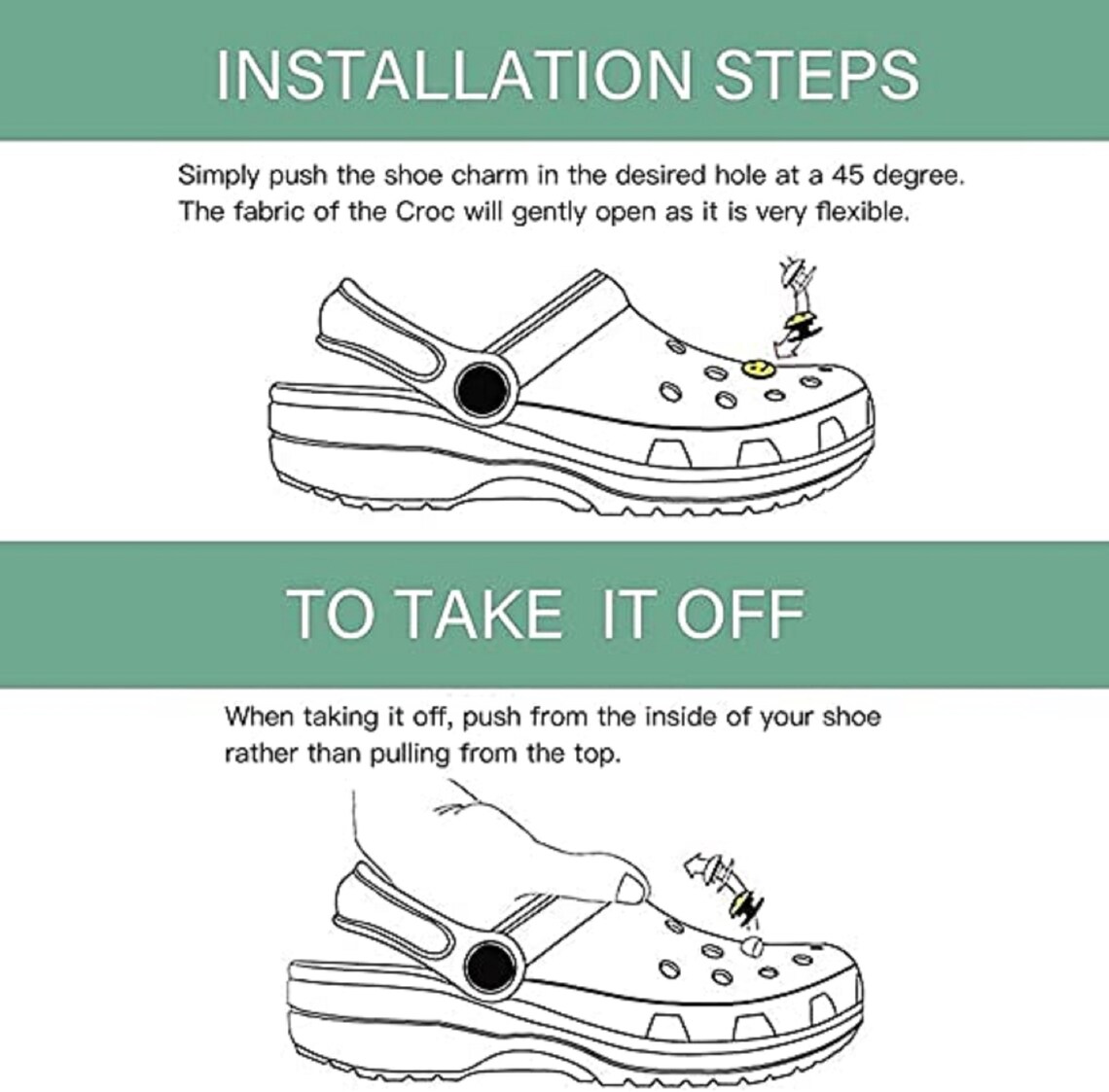 Horror Croc Shoe Charms Halloween Horror Characters Shoe - Etsy