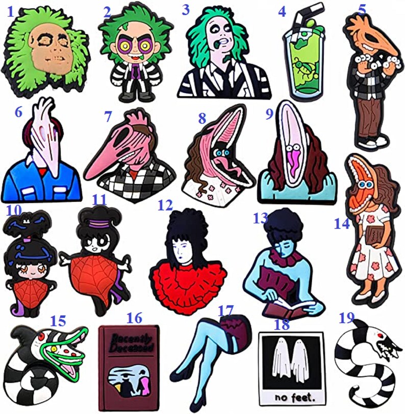 Horror Croc Shoe Charms Halloween Horror Characters Shoe - Etsy