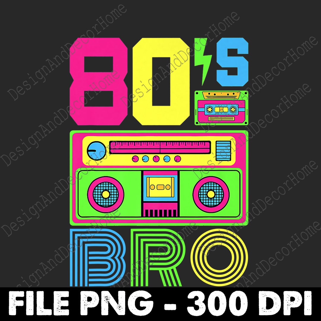 80s Bro 1980s Fashion 80 Theme Party Outfit Eighties Costume Png ...