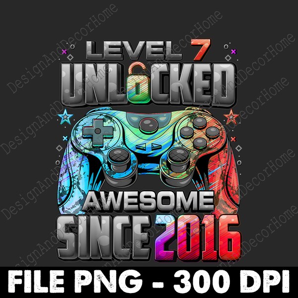 Level 7 Unlocked Svg - Etsy