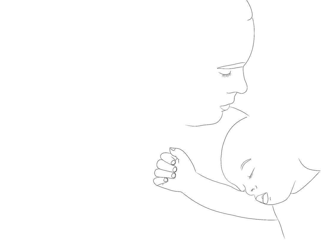 Side Profile Drawing Custom Portrait Outline Multiple Faces - Etsy