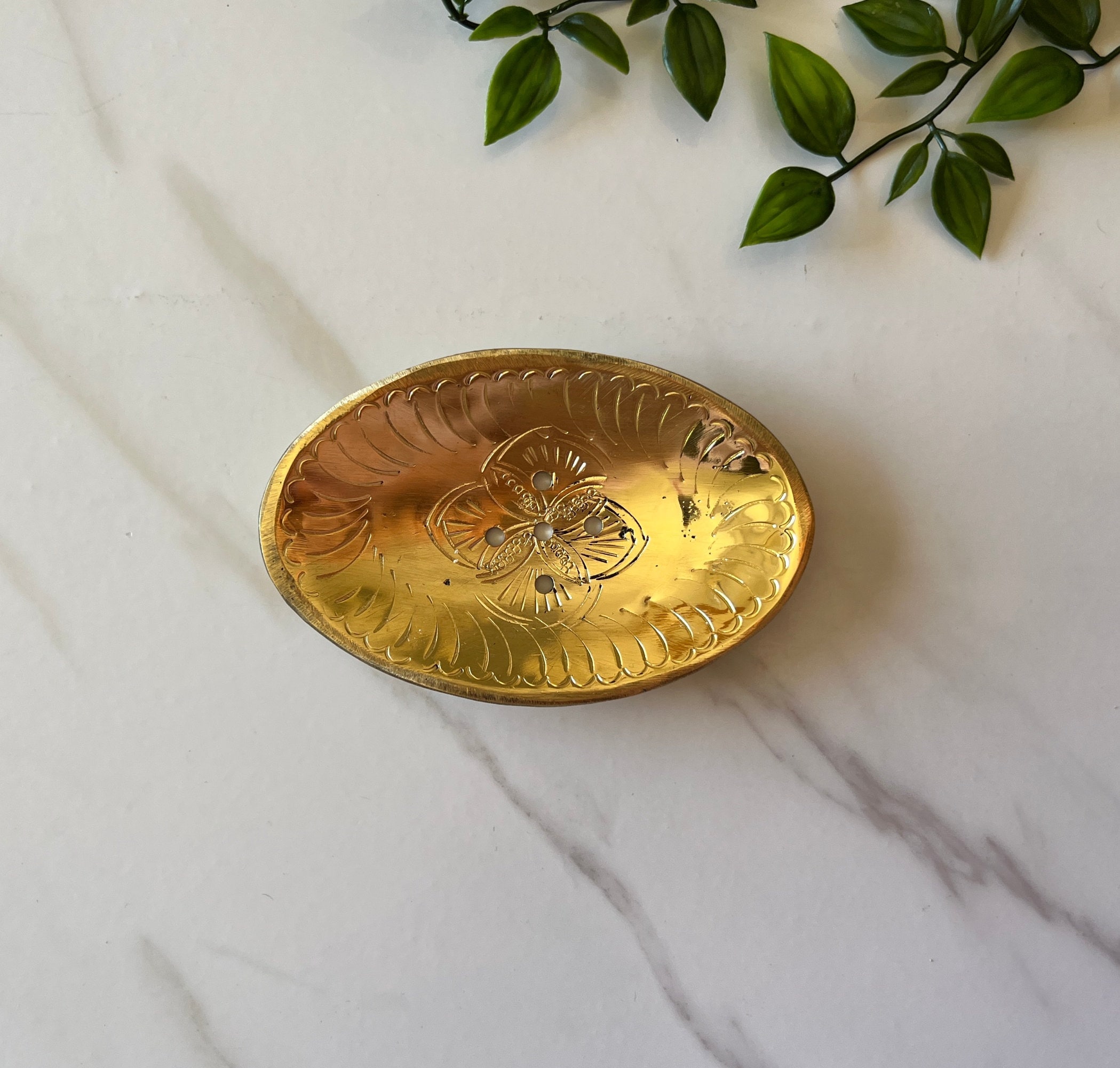 Soap Holder, Antique Brass Soap Dish, Unlacquered Brass Soap Holder ...