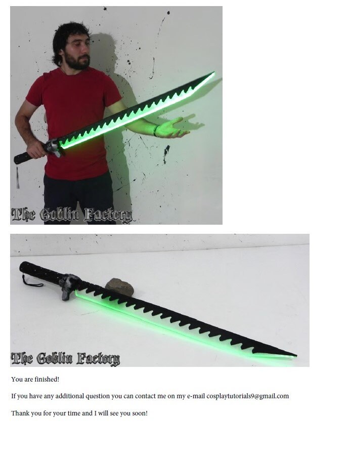 How to Make Genji Sword Cosplay Tutorial - Etsy