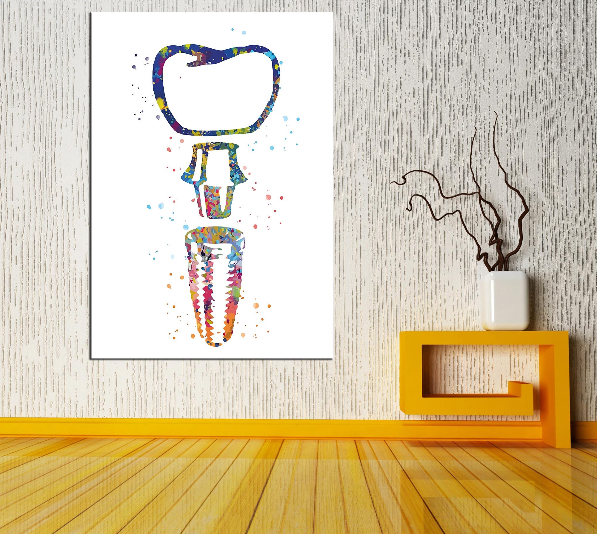 Dentistry Wall Art Dentist Art Implant Tooth Wall Art - Etsy