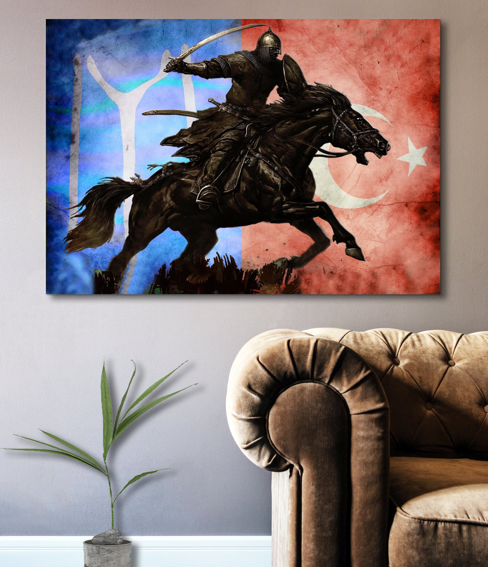 Turkish Warrior Turkish Cavalry Turkish and Kayi Tribe Flags - Etsy
