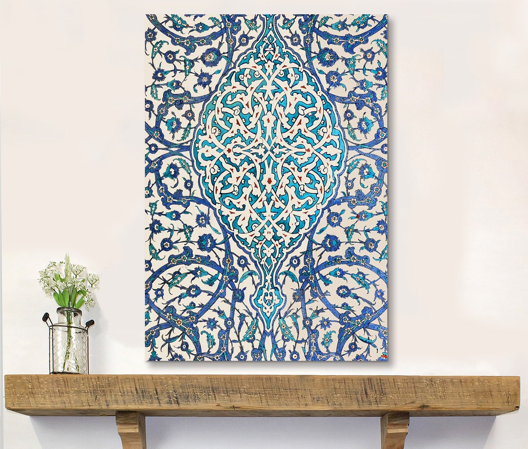 Turkish Wall Tile Art Patterns in Ottoman Sultan's Topkapi Palace ...