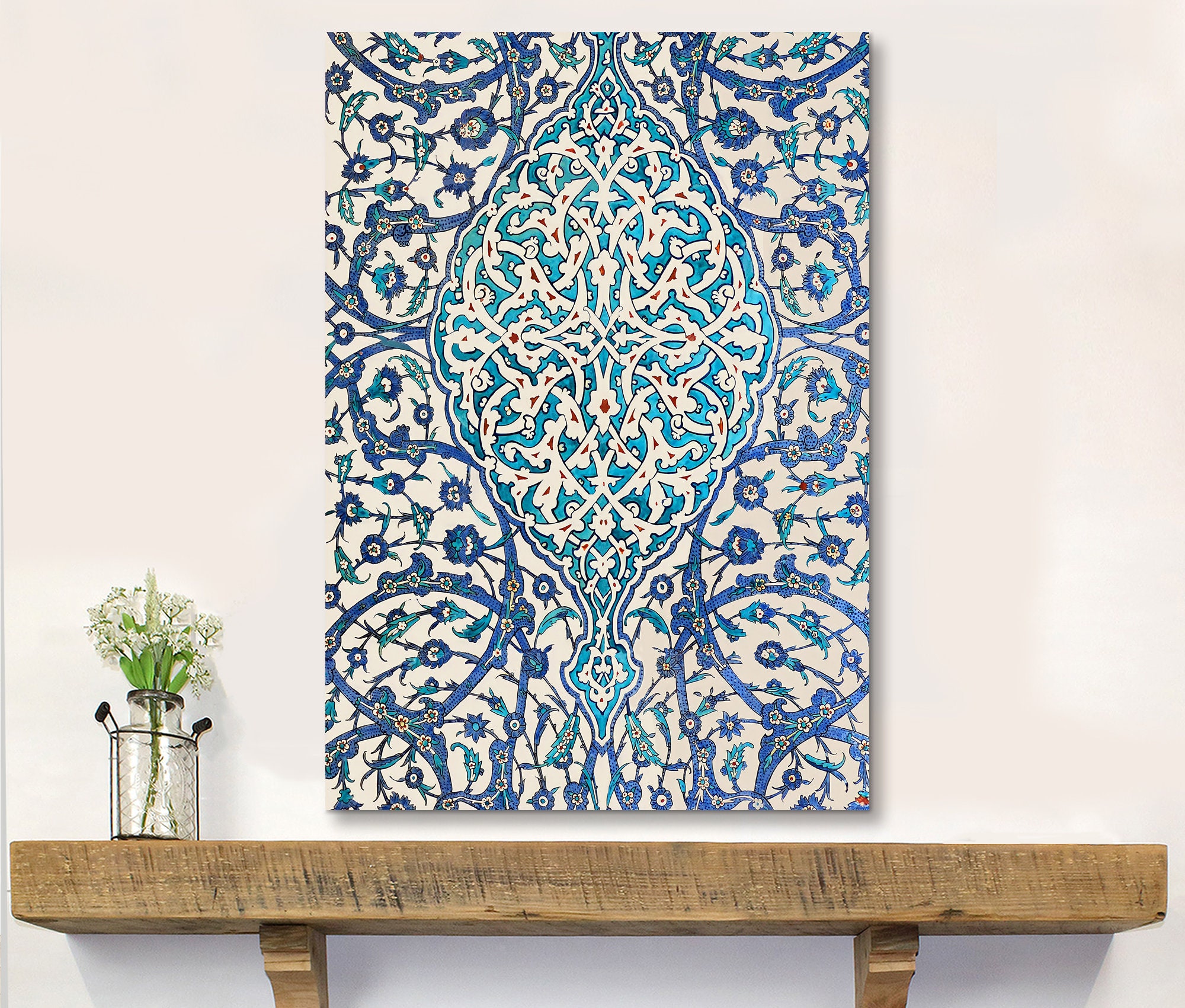 Turkish Wall Tile Art Patterns in Ottoman Sultan's Topkapi Palace ...