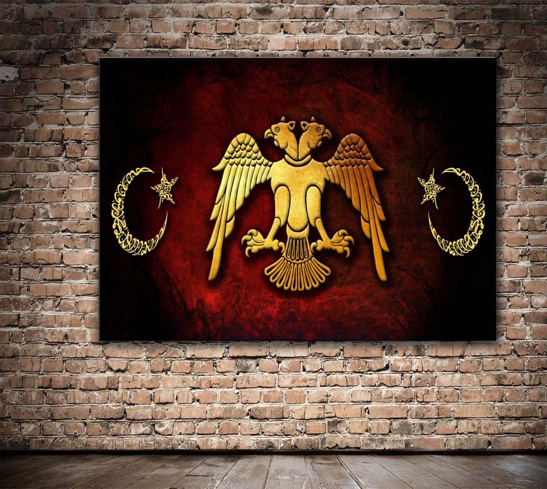 Seljuks Eagle, Turkish Wall Art , Ottoman, Seljuks, Kayı, ,canvas Wall ...