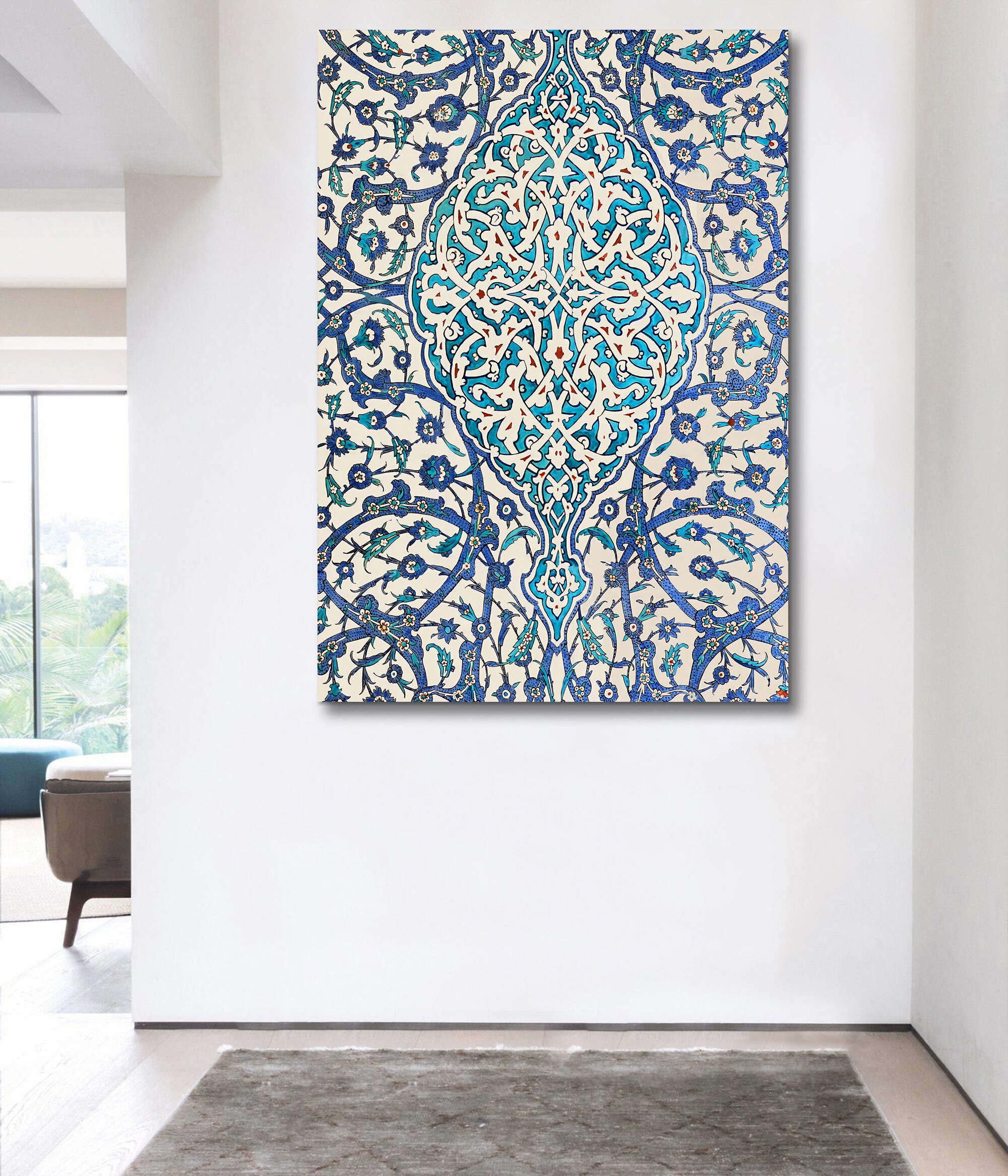 Turkish Wall Tile Art Patterns in Ottoman Sultan's Topkapi Palace ...