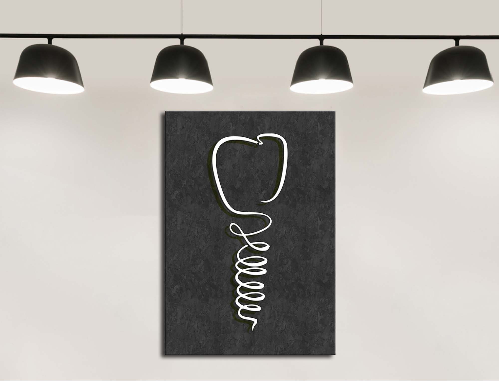 Implant Decorative Tooth Art, Dental Clinic Canvas Wall Art, Dentistry ...
