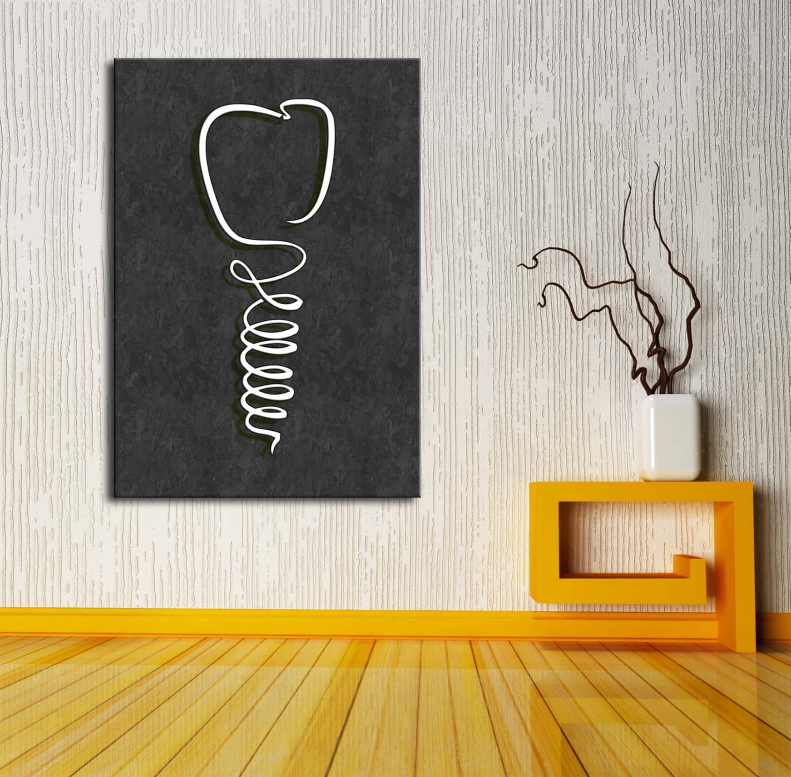 Implant Decorative Tooth Art, Dental Clinic Canvas Wall Art, Dentistry ...