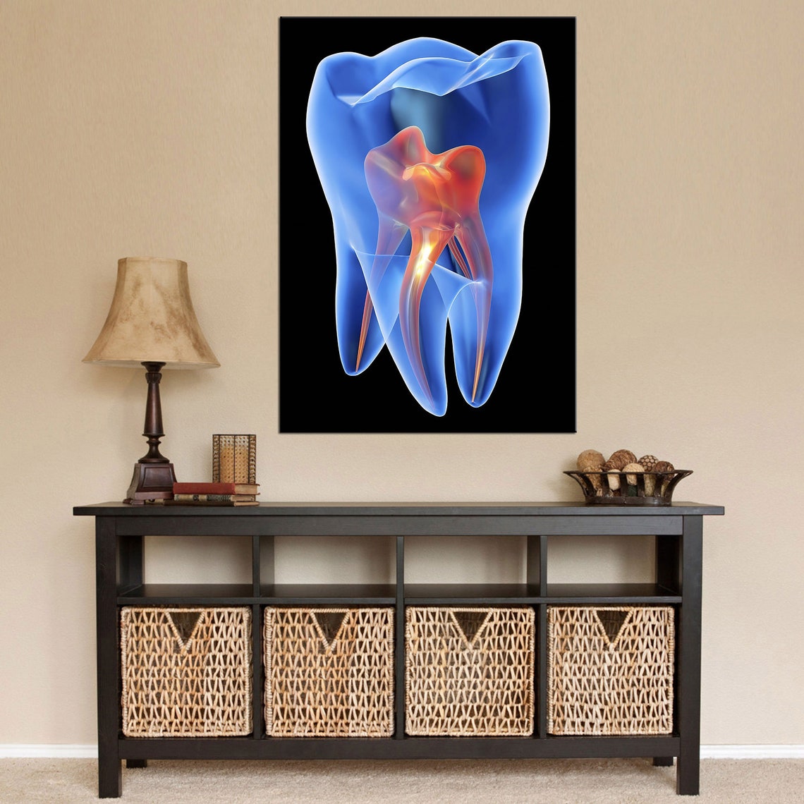 X-ray Molar Tooth Dental Art Dentist Art Dental Clinic Deco - Etsy