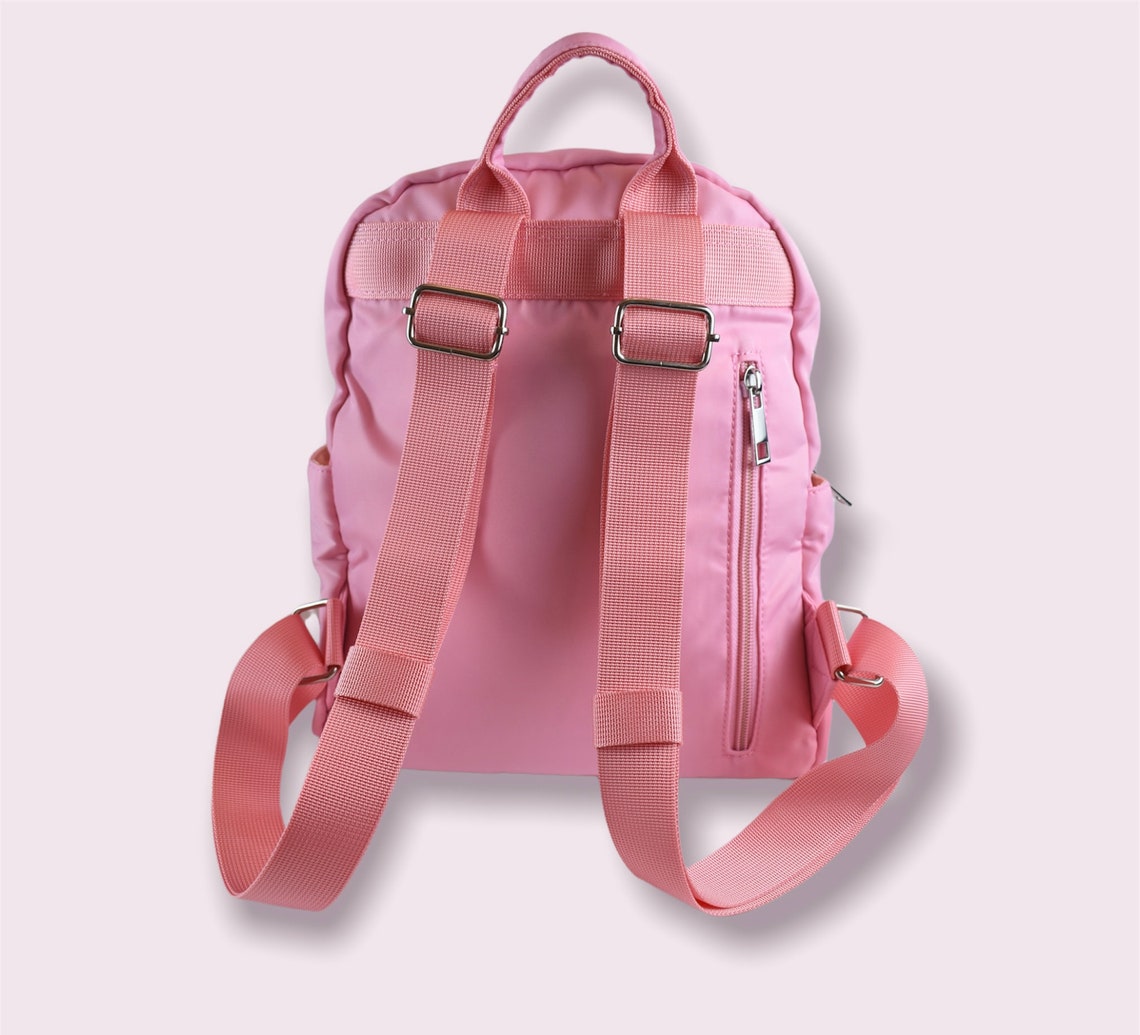 Custom Nylon Mini Backpack With Chenille Letters Personalized - Etsy